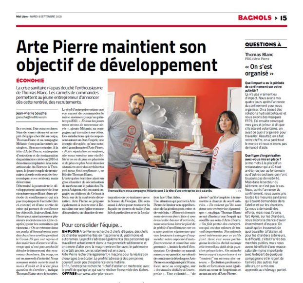 ARTE PIERRE recrute : rejoignez nous ! - Arte Pierre